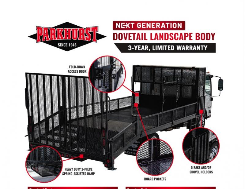 Parkhurst Dovetail Landscape Body 14' + 4' in Wharton, TX | Trailer Trader