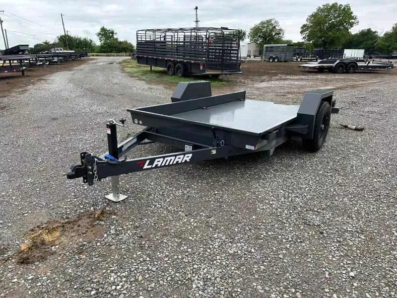 2025 Lamar Trailers 79" X 12' GVWR 7K SCISSOR LIFT UTILITY Tilt Trailer ...
