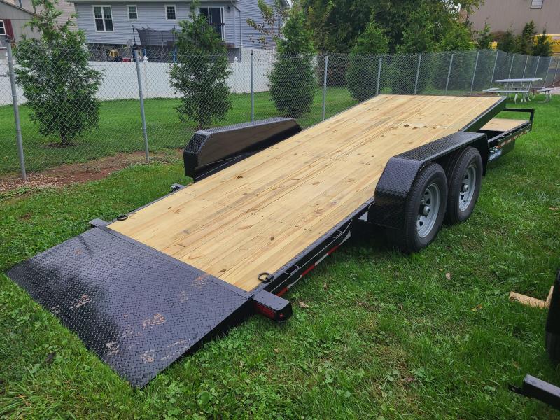 7' x 22' (18'+4') Sure-Trac Tilt Bed Equipment Trailer 14K **w/4 ...