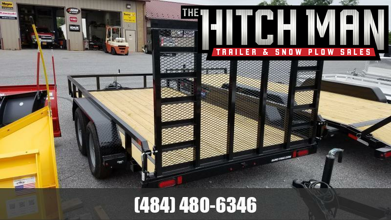 7 x 14 Sure-Trac Tube Top Utility 7k **w/ 5' Reinforced Ramp Gate in ...