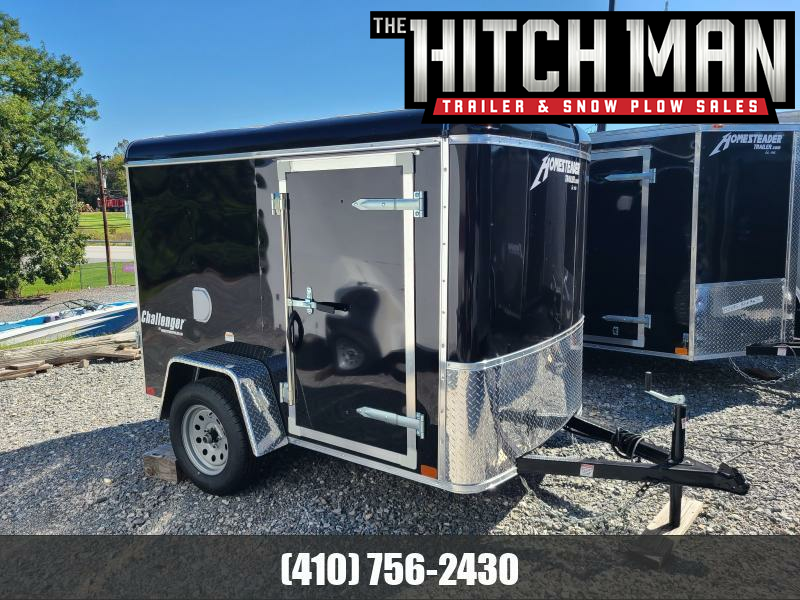 5 X 8 Homesteader Challenger Cargo 3k ***Black w/ Swing door package ...