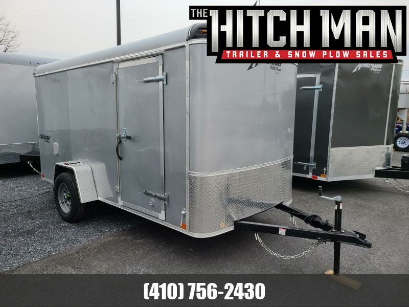 6 X 12 Homesteader Challenger Cargo Trailer, 3k GVWR **Silver w/ Ramp ...