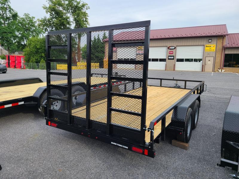 7 X 16 Sure-Trac Tube Top Utility Landscape Trailer 7k ***w/ 5 ...