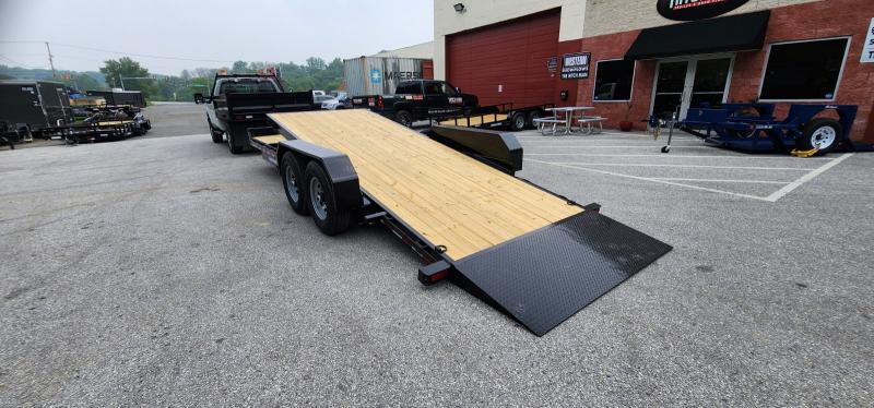 7 x 18+4 Sure-Trac Tilt Bed Equipment Trailer 14k w/ Fork Holders in ...