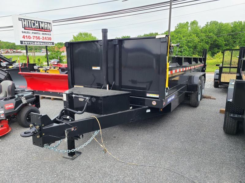 7 x 16 Sure-Trac HD Low Profile 16k Dump Trailer **Telescopic Ram in ...