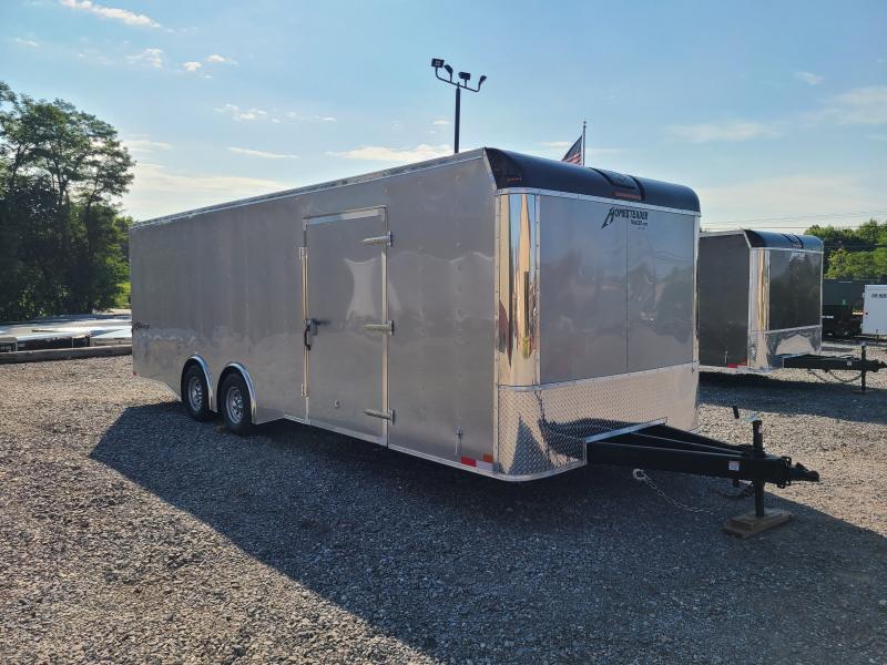 8.5 x 24 Homesteader Champion Enclosed Car Trailer, 10k ***Silver w ...