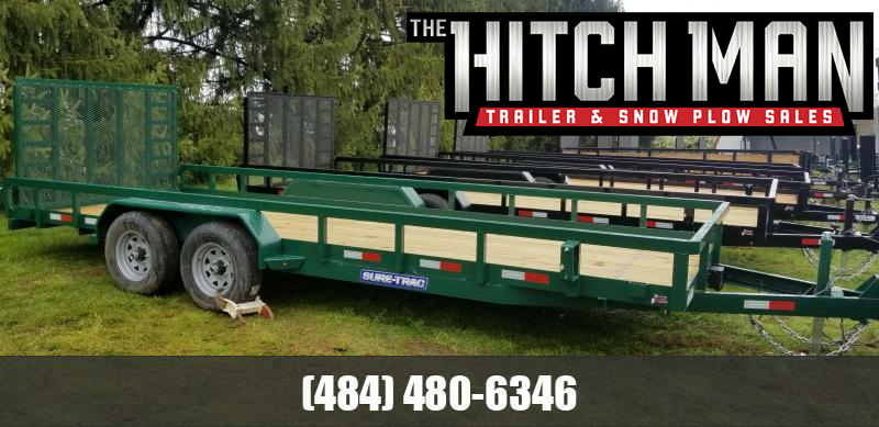 7 x 20 Sure-Trac Tube Top Utility Trailer 10k ***GREEN in Boothwyn, PA ...