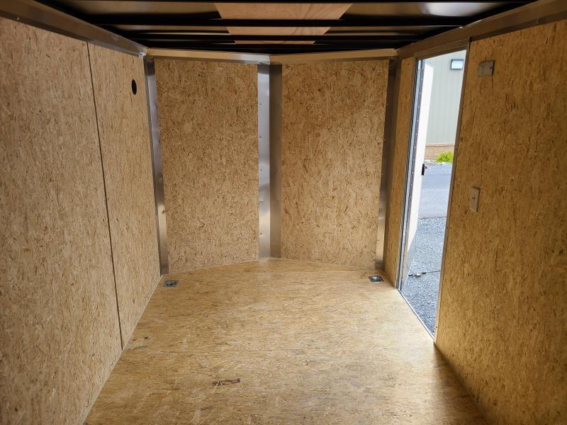 7 x 14 Look ST DLX V-Nose Cargo Trailer, 7k GVWR ***White w/Ramp Door ...