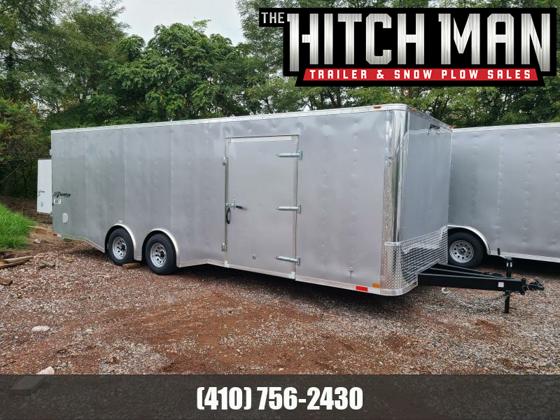 8 5 x 24 Homesteader Champion SGT 10k Enclosed Car Hauler **Silver w ...