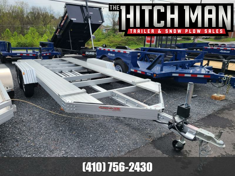 80" x 17' Trailex CT-8055EB-EXT Extended Length Open Deck Lightweight ...