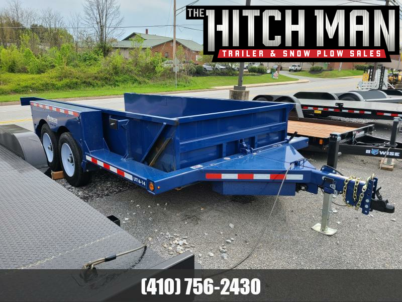 6'3" x 16' Air-Tow UT16-14 Steel Side Drop Deck Equipment Flatbed ...