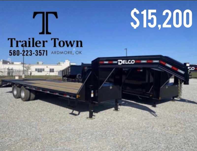 2023 102" x 25' Delco Gooseneck 20K/24K Low Pro Dual Tandem Deckover Trailer in Ardmore, OK ...