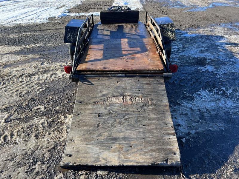 2000 Homemade 4x8 Single Axle Landscape Trailer w/Spare Tire & Fold ...