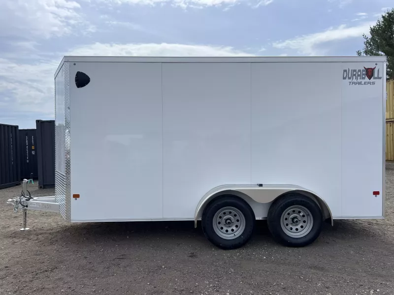 2025 Durabull Trailers 7X14 Aluminum Enclosed Cargo Trailer w/Rear Ramp ...