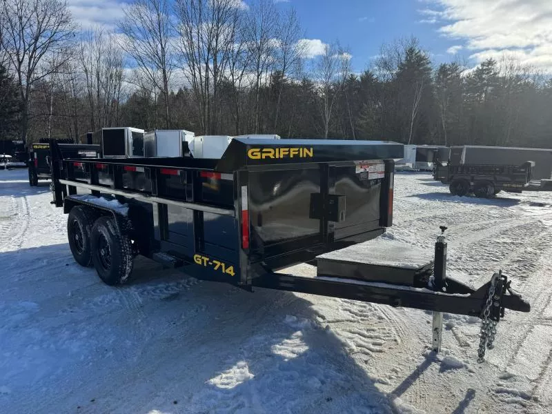 2025 Griffin Trailers 7x14 Powder Coated 14K Dump Trailer w/Ramps in ...
