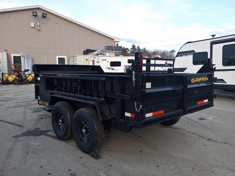 2024 Griffin Trailers 7x12 12K Powder Coated Hydraulic Dump w/Ramps, 2 ...