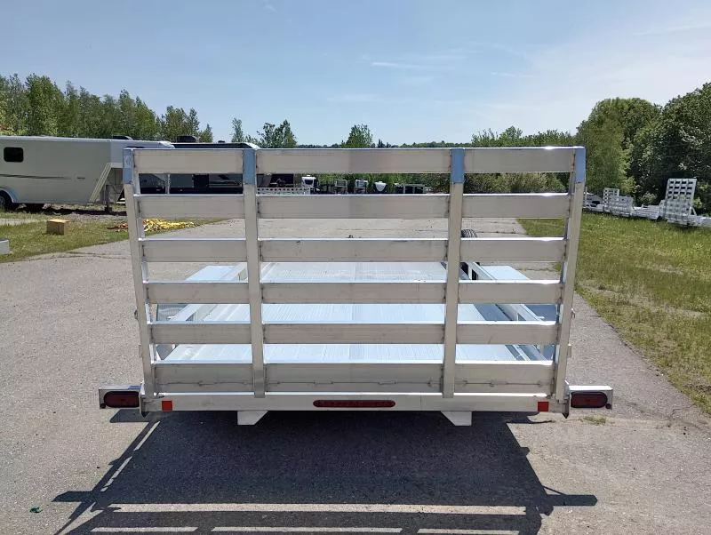 2025 Bear Track 7x14 Aluminum Utility Trailer w/Rear Ramp Gate, Tandem ...