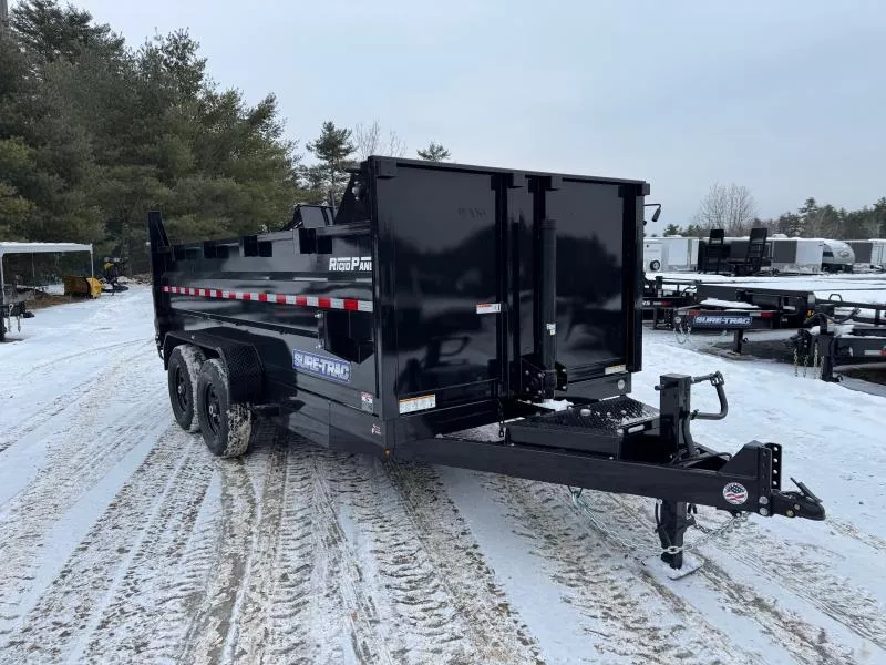 2026 Sure-Trac 7x14 Powder Coated 14K Telescopic High Side Dump Trailer ...