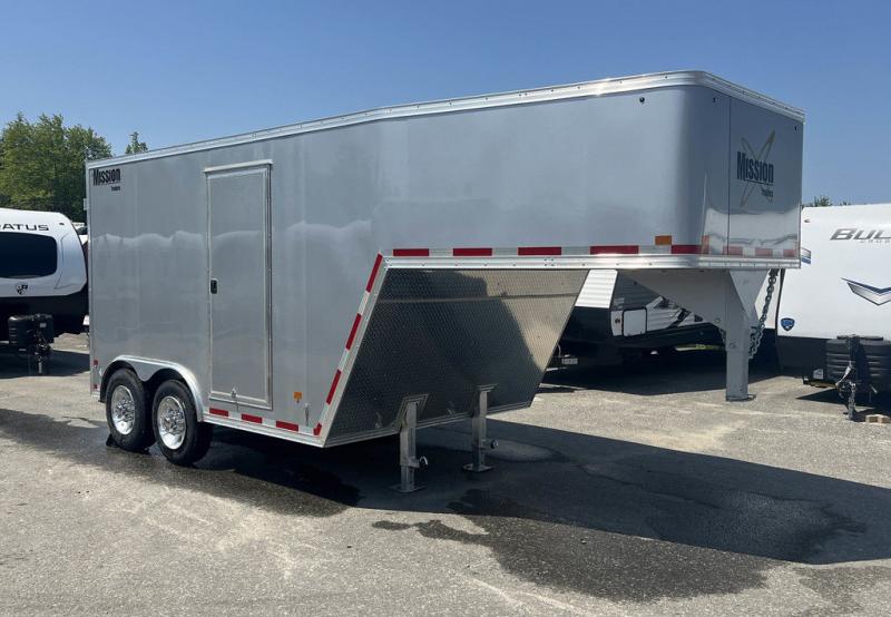 2022 Mission 8.5x20 16K Aluminum Enclosed Cargo Gooseneck w/Barn Doors ...