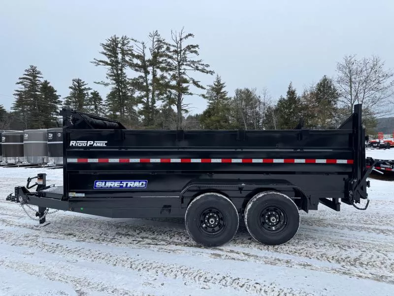2026 Sure-Trac 7x14 Powder Coated 14K Telescopic High Side Dump Trailer ...