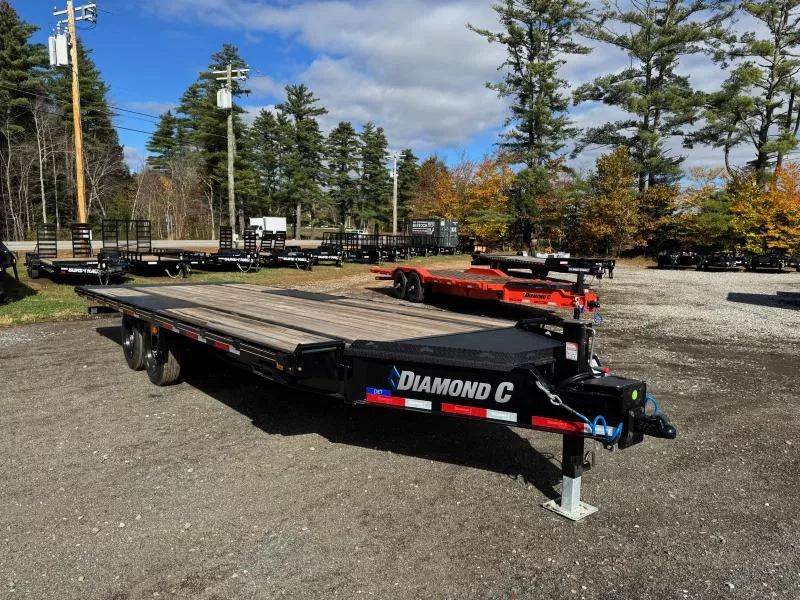 2025 Diamond C Trailers 8.5x22 Powder Coated 18K Full Tilt Deckover ...