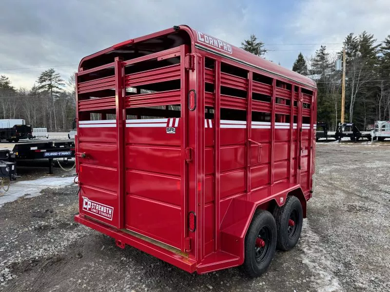 2026 CornPro 7x14 Steel 10K Livestock Trailer w/Extra Height, Center ...