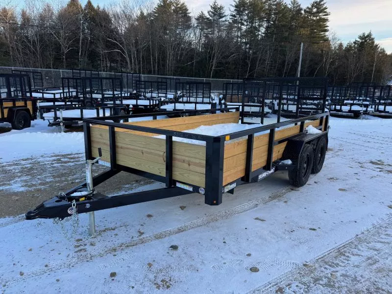 2026 Sure-Trac 7x14 Powder Coated 7K 3-Board High Side Utility Trailer ...