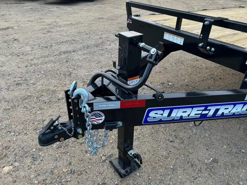 2026 Sure-Trac 8.5x18 Powder Coated 15K Deckover Equipment/Hay Trailer ...