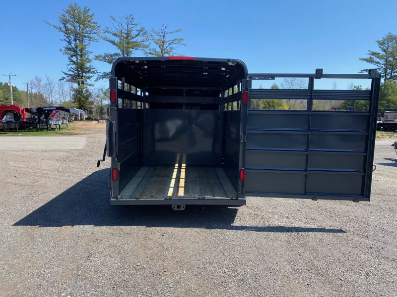 2025 CornPro 6x16 Steel 7K Livestock Trailer w/Center Divider & Combo ...