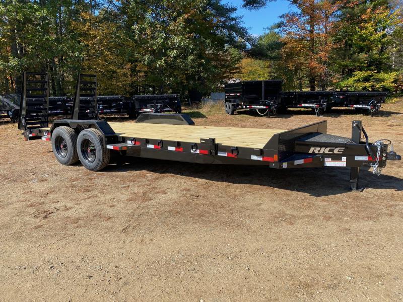 2025 Rice Trailers 7x22 Powder Coated 16K LowPro Equipment Trailer w ...