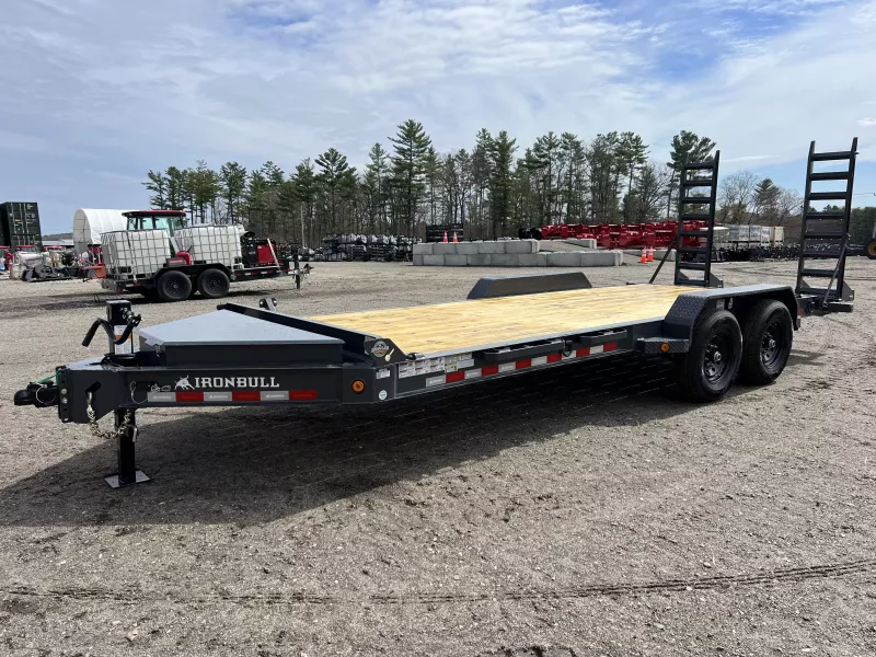 2025 Iron Bull 7x20 14K Equipment Trailer w/ 2’ Dovetail, Fold Up Ramps ...