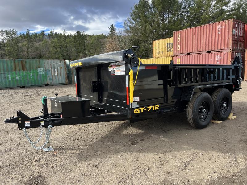 2025 Griffin Trailers 7x12 12K Powder Coated Hydraulic Dump w/Ramps ...
