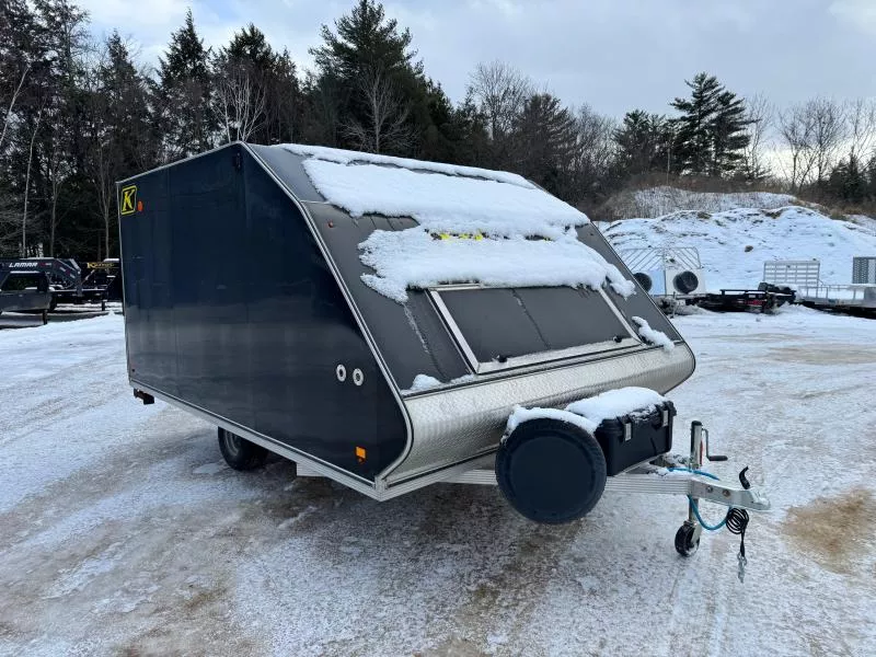 2017 SnoPro Trailers 101x12 Enclosed 2-Place Hybrid Snowmobile Trailer ...