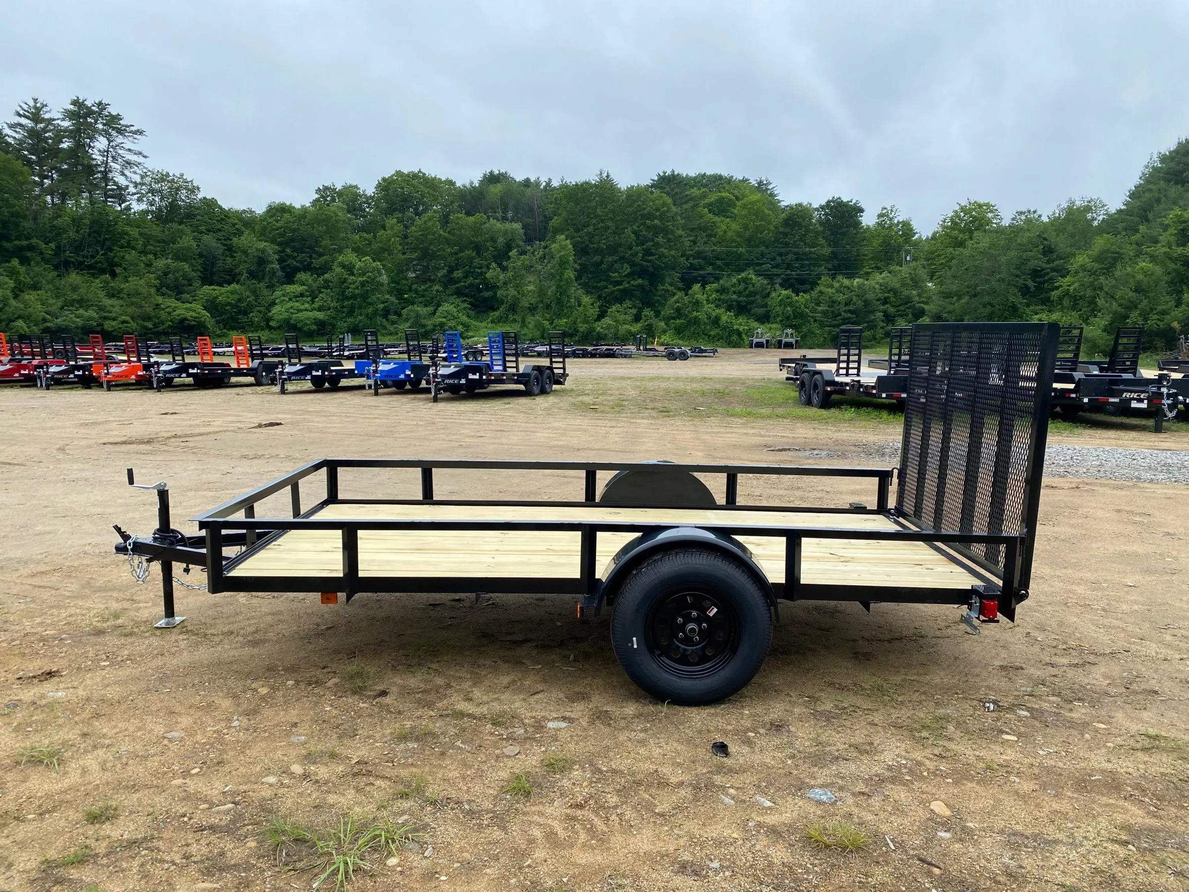 2025 Triple Crown Trailers 6x12 Powder Coated 3K Utility Trailer w/Rear ...