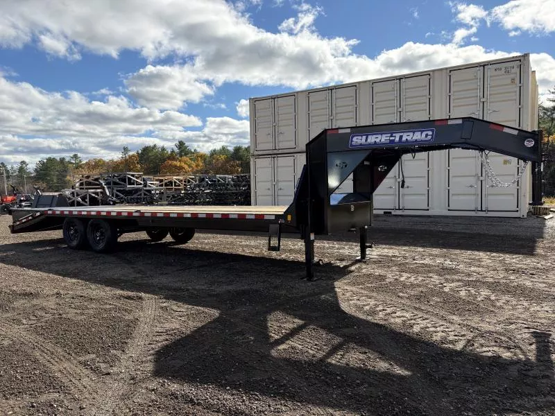 2025 Sure-Trac 8.5x20+5 Powder Coated 15K Deckover Gooseneck Equipment ...