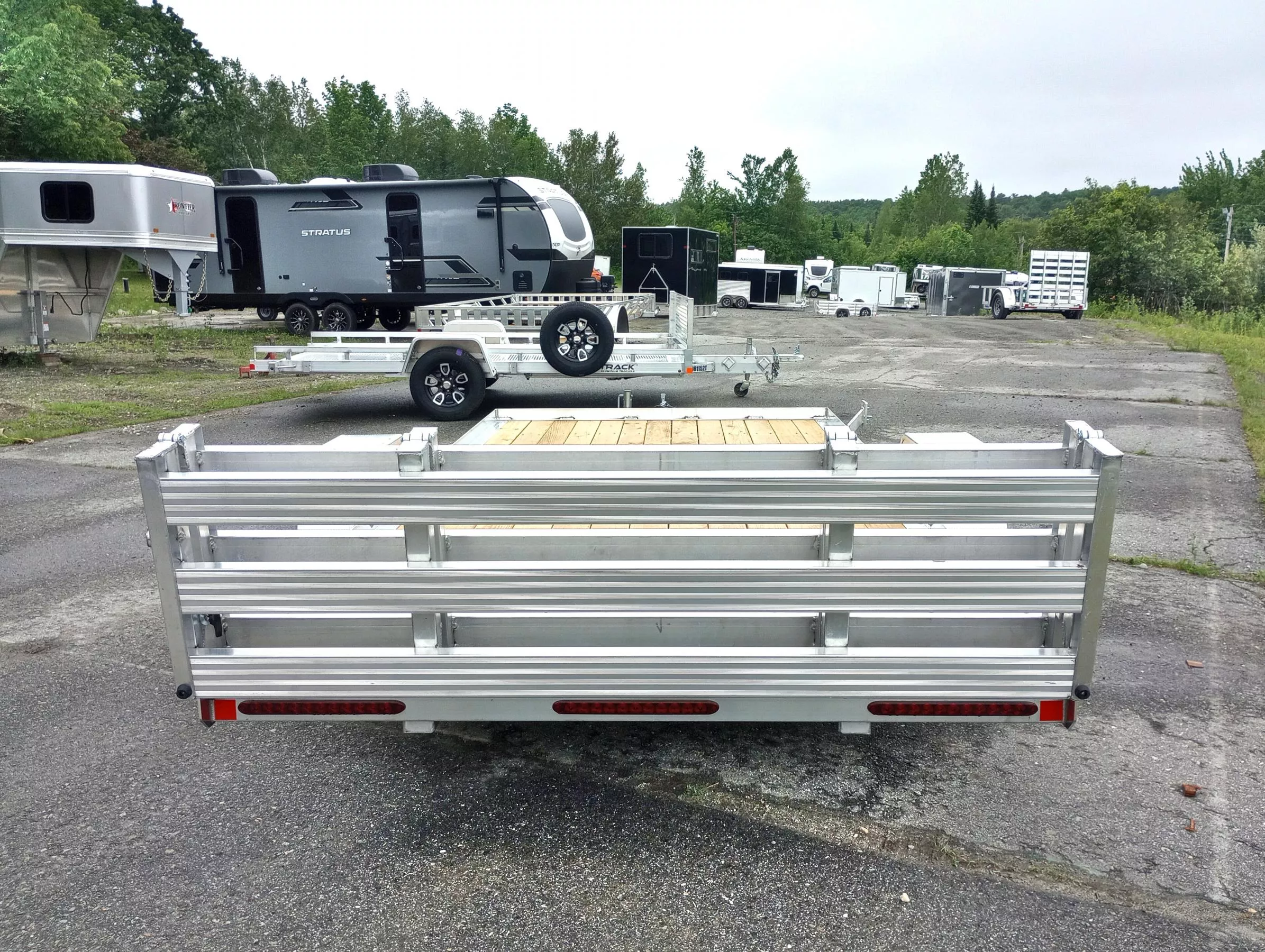 2025 Bear Track 7x14 Aluminum Utility Trailer w/Bi-Fold Ramp Gate ...