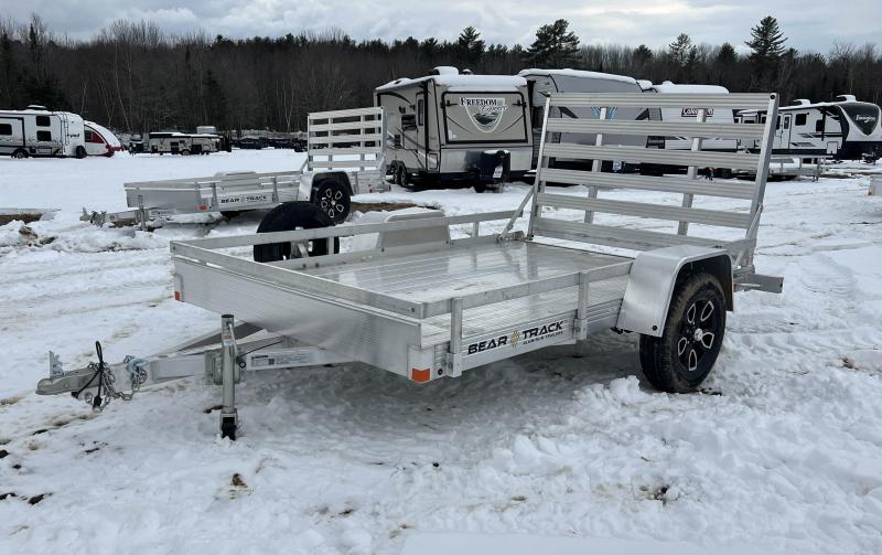 2025 Bear Track 6.5x10 Aluminum Utility Trailer w/Rear Ramp Gate, Rail ...