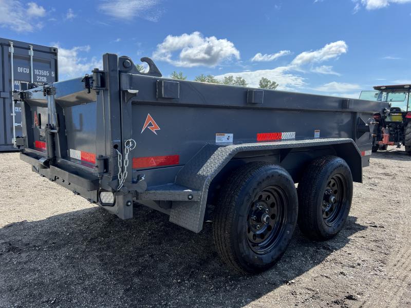 2025 RawMaxx 5X10 7K Powder Coated Dump Trailer w/Tarp Kit in Turner ...