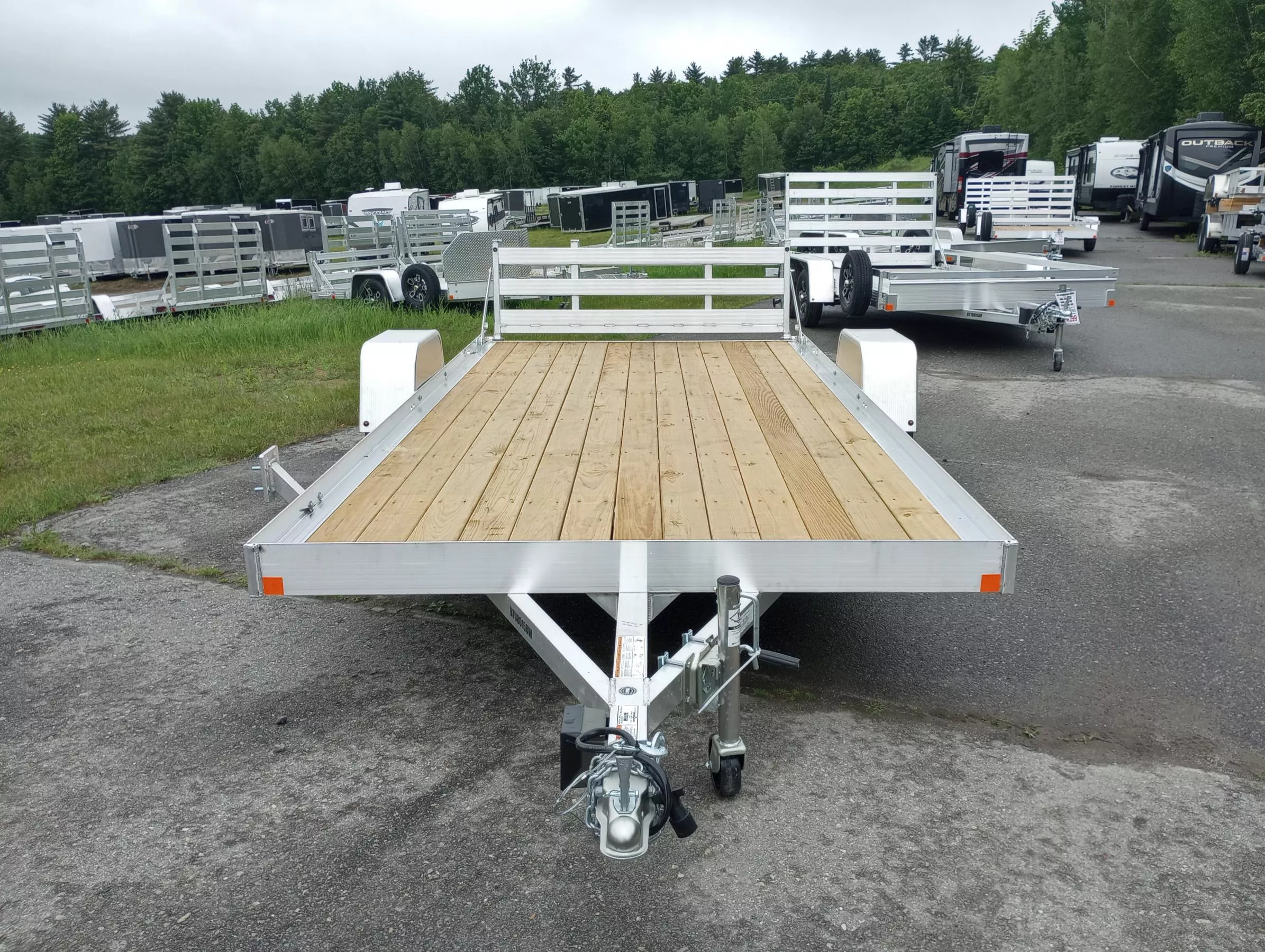 2025 Bear Track 7x14 Aluminum Utility Trailer w/Bi-Fold Ramp Gate ...
