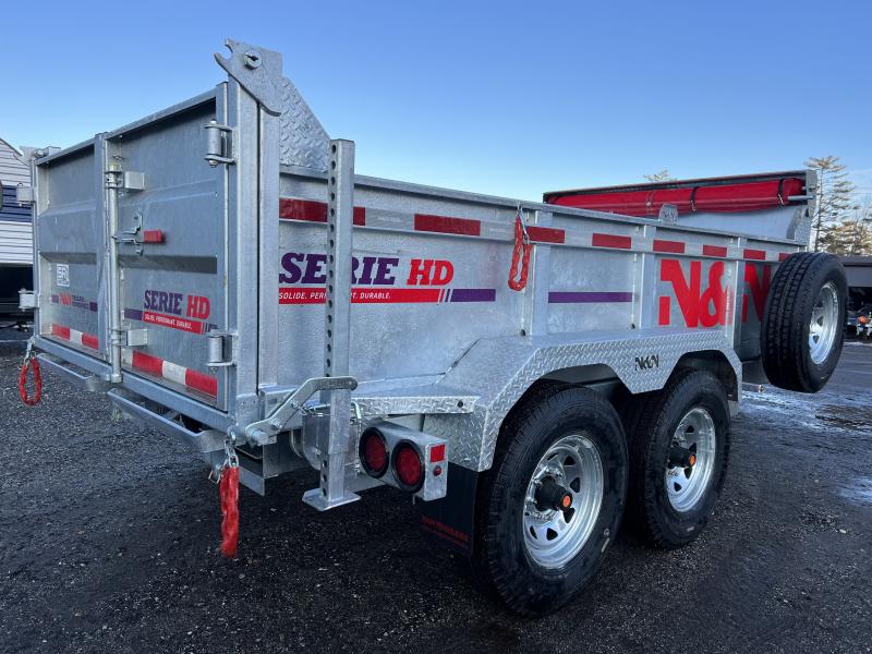 2025 N&N Trailers 7x12 15K Galvanized Dump Trailer w/ Spare Tire ...