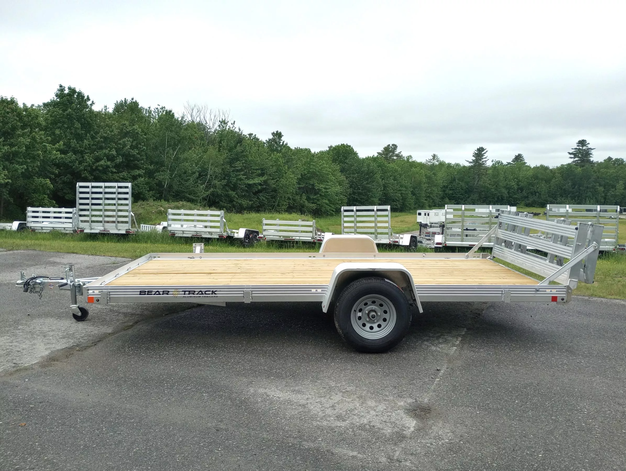 2025 Bear Track 7x14 Aluminum Utility Trailer w/Bi-Fold Ramp Gate ...
