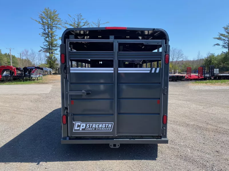2025 CornPro 6x16 Steel 7K Livestock Trailer w/Center Divider & Combo ...