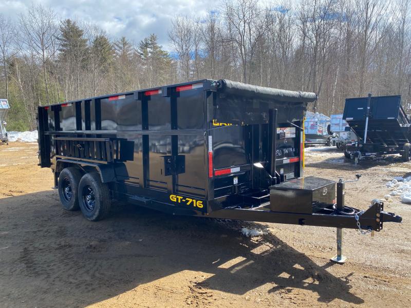 2025 Griffin Trailers 7x16 Powder Coated 14K Telescopic Dump Trailer w ...