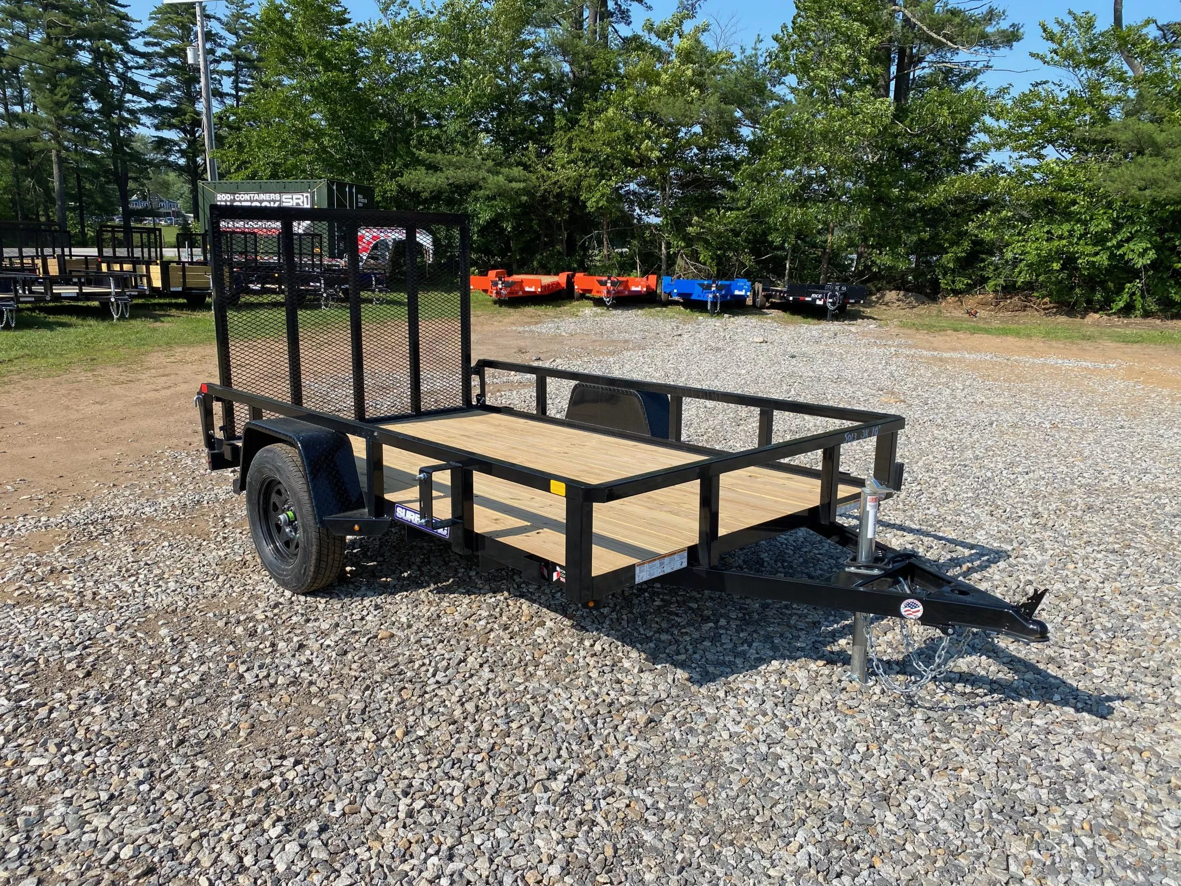 2025 Sure-Trac 6x10 Powder Coated 3K Utility Trailer w/Fold Flat Ramp ...