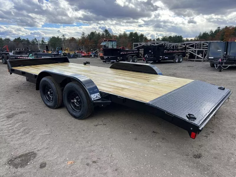 2025 Rice Trailers 7x18 7K Powder Coated Car Hauler w/Spare Mount ...