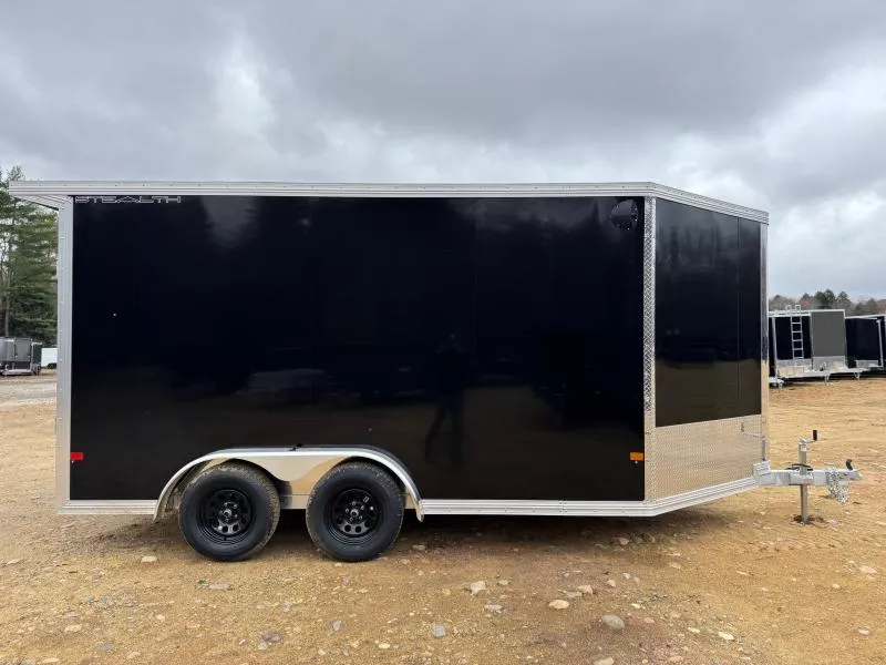 2026 Stealth Trailers 7.5x14+4.5 Aluminum 2-Place Enclosed Snowmobile ...