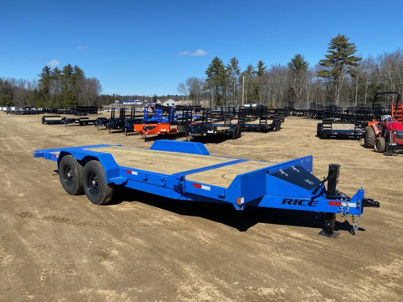 2025 Rice Trailers 7x16+4 Powder Coated 14K Partial Tilt Equipment ...