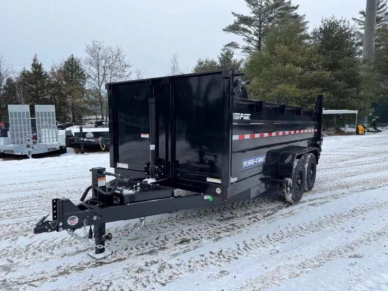 2026 Sure-Trac 7x14 Powder Coated 14K Telescopic High Side Dump Trailer ...