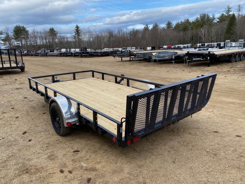2024 PJ Trailers 7x14 Powder Coated 3K Utility Trailer w/Bi-Fold Rear ...