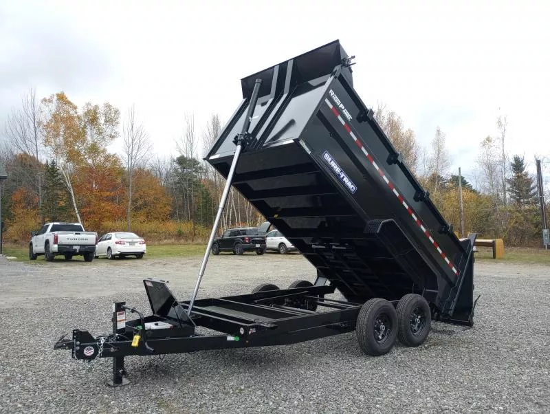 2026 Sure-Trac 7x14 14K Powder Coated Telescopic Dump Trailer w/High ...